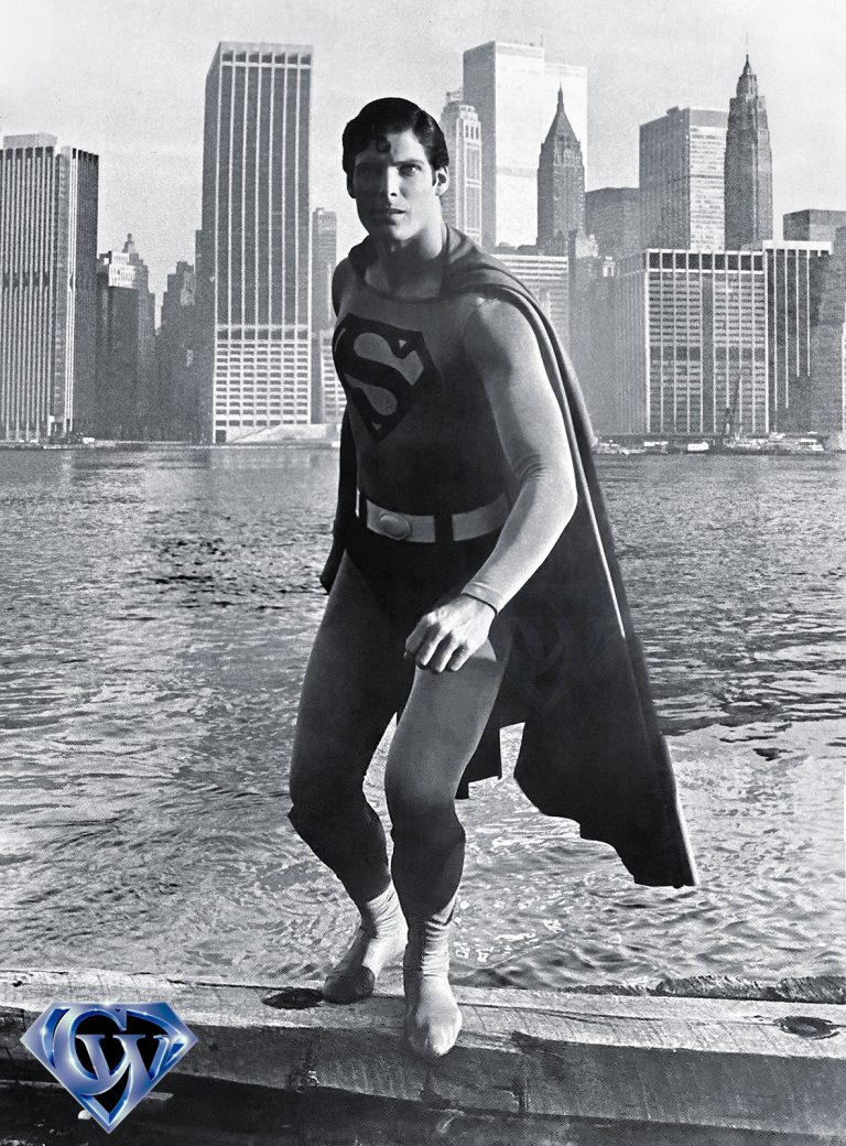 CW-STM-ciity-pier-pose-B&W-rare | CapedWonder Superman Imagery