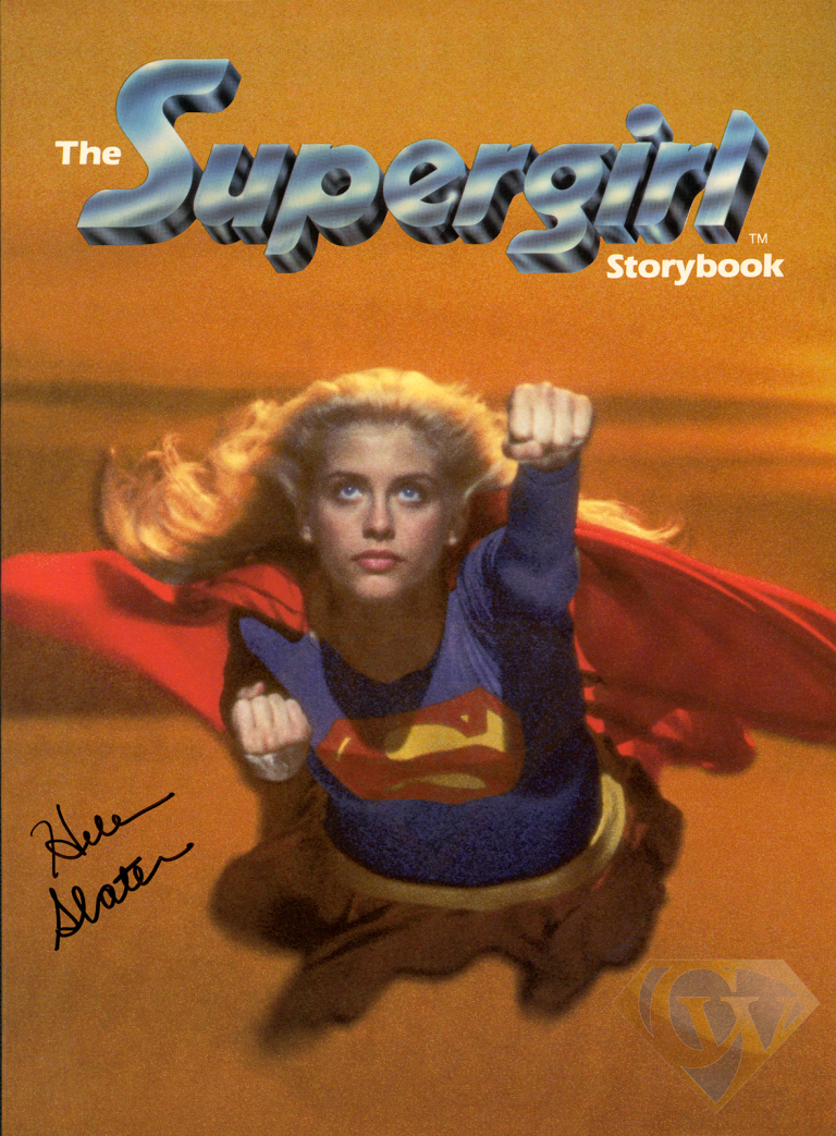 CW-Supergirl-storybook-Slater-autograph | CapedWonder Superman Imagery