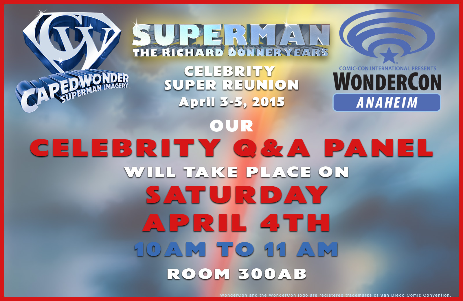 WonderCon Facebook Q&A Panel Announcement | CapedWonder Superman Imagery